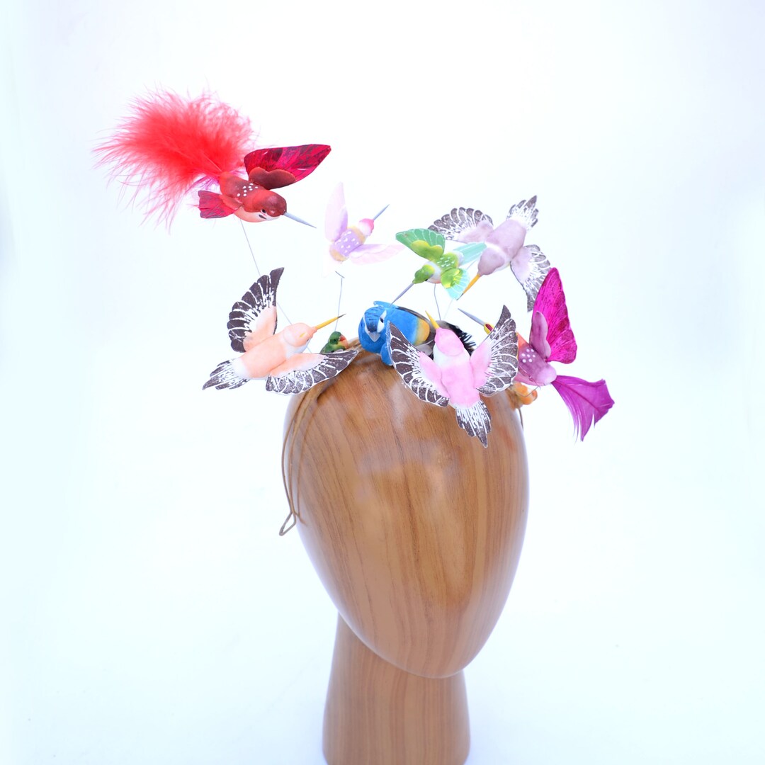 Hitchcock "the Birds" Attack Swarm Costume Headpiece | Fascinator ...