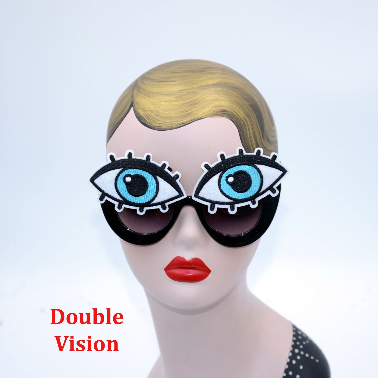 Optical Illusion Cartoon Anime Eye Sunglasses Surreal - Etsy