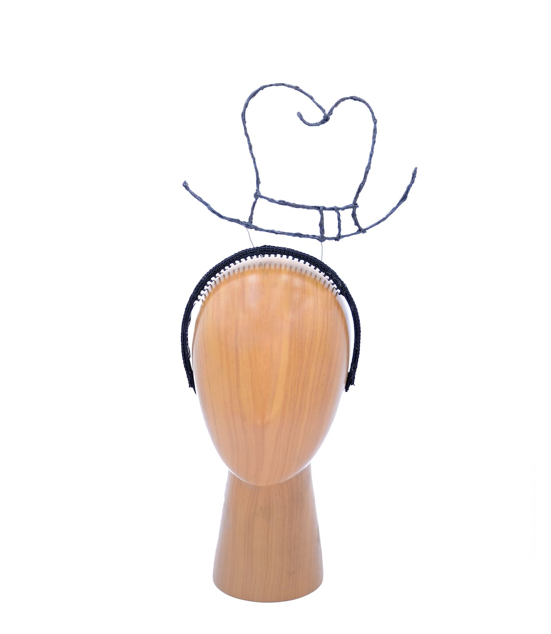 2D Cartoon Surrealist Black Fedora Fascinator Hat Headband ...