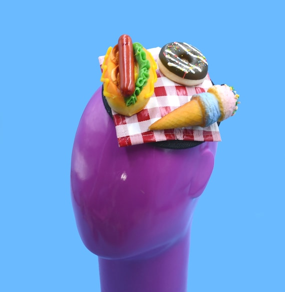 Faux Hot Dog Food Dinner Dessert Cupcake BBQ Picnic Fascinator Etsy faux-hot-dog-food-dinner-dessert-cupcake-bbq-picnic-fascinator-etsy