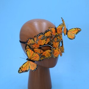 Custom Butterfly Venetian Masquerade Mask | Feathers & Rhinestone ...