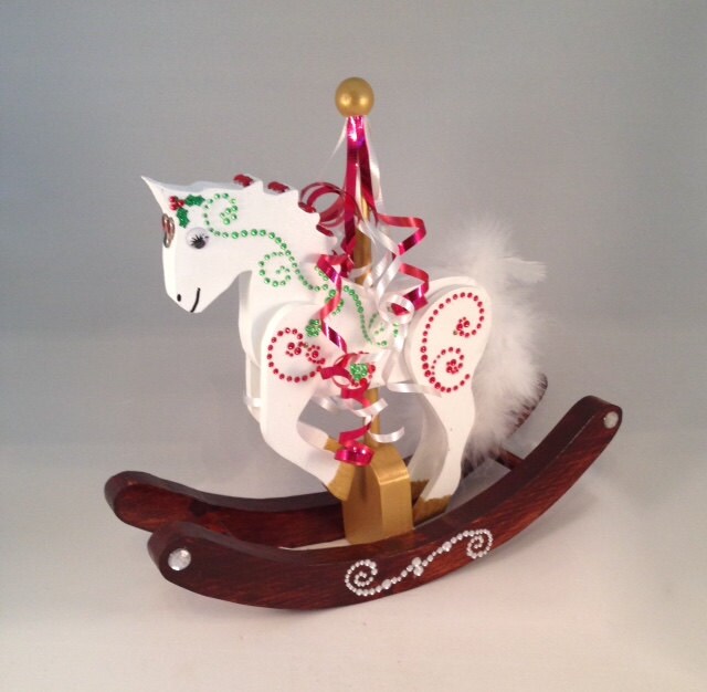 Christmas Clicky-clack Carousel Rocking Horse - Etsy