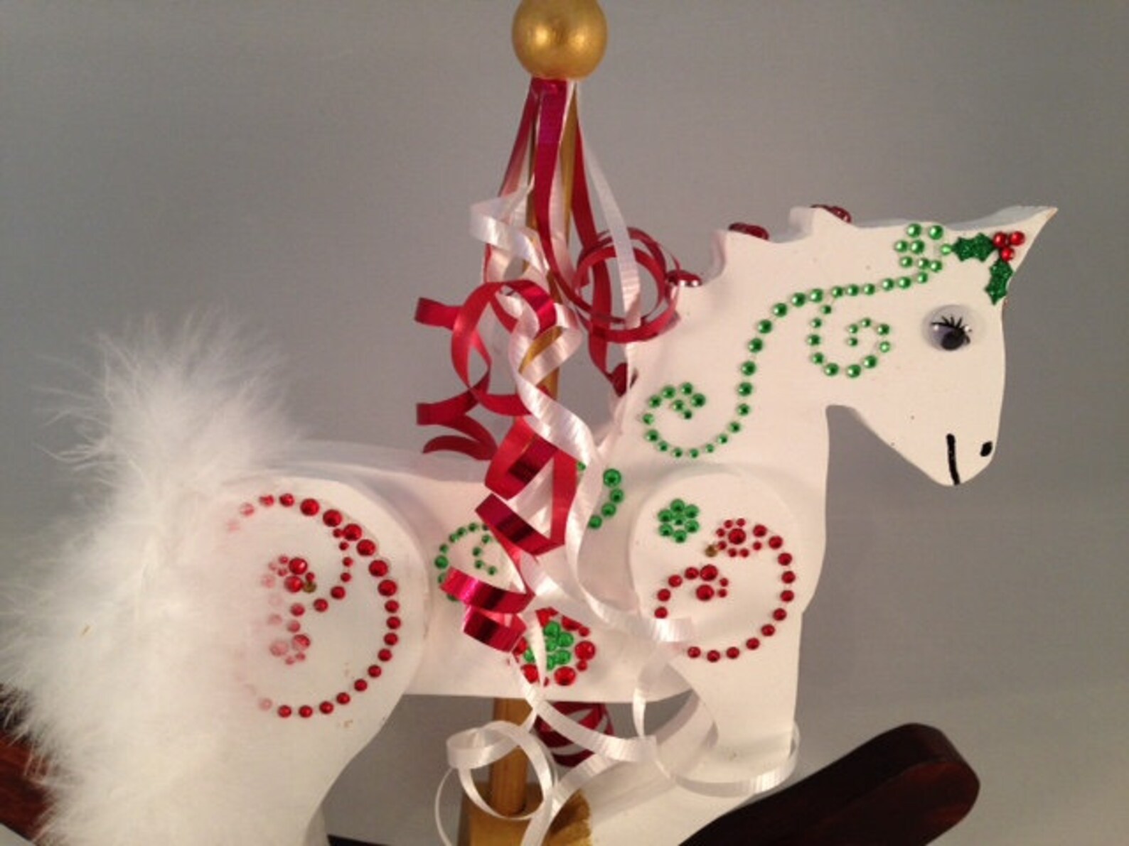 Christmas Clicky-clack Carousel Rocking Horse - Etsy