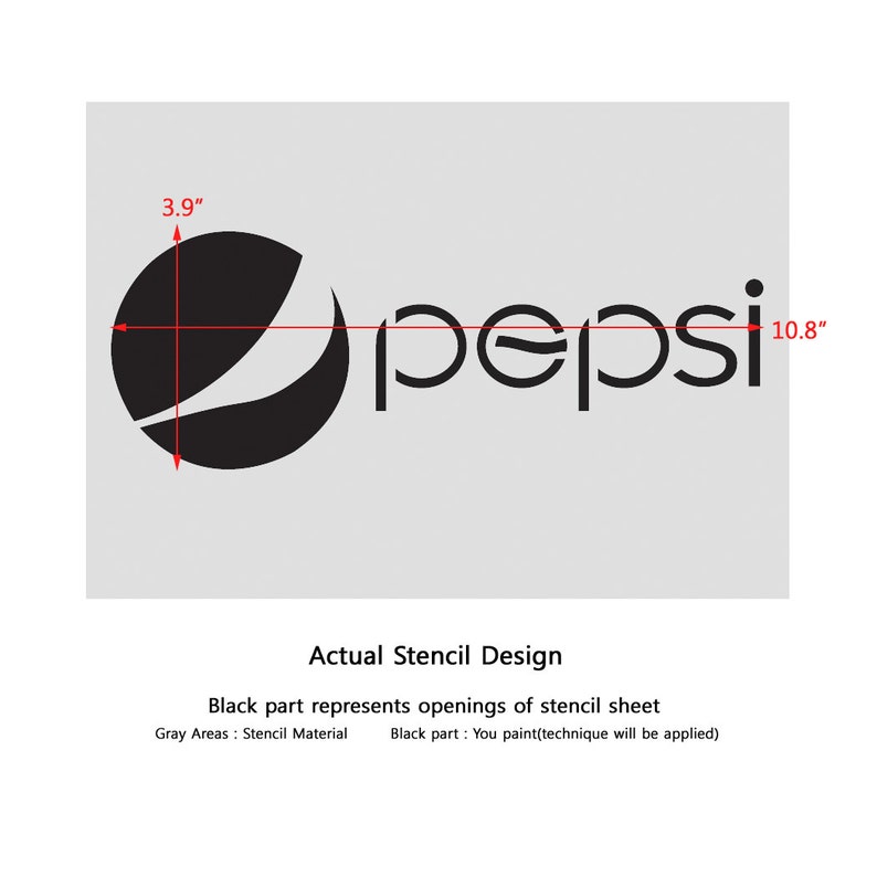 Pepsi Cola Stencils Reusable Stencil for Wall Art Craft DIY - Etsy