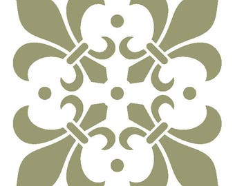 Wall Moroccan Tile Stencil T0055 for DIY Wall Decor Furniture | Etsy