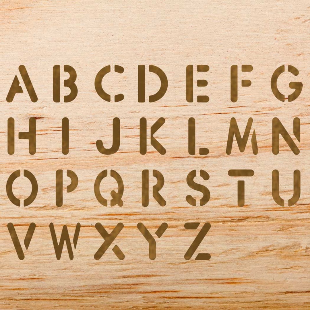 Alphabet Letter Stencils for Painting 26 PCS Letters Spray Painting ...