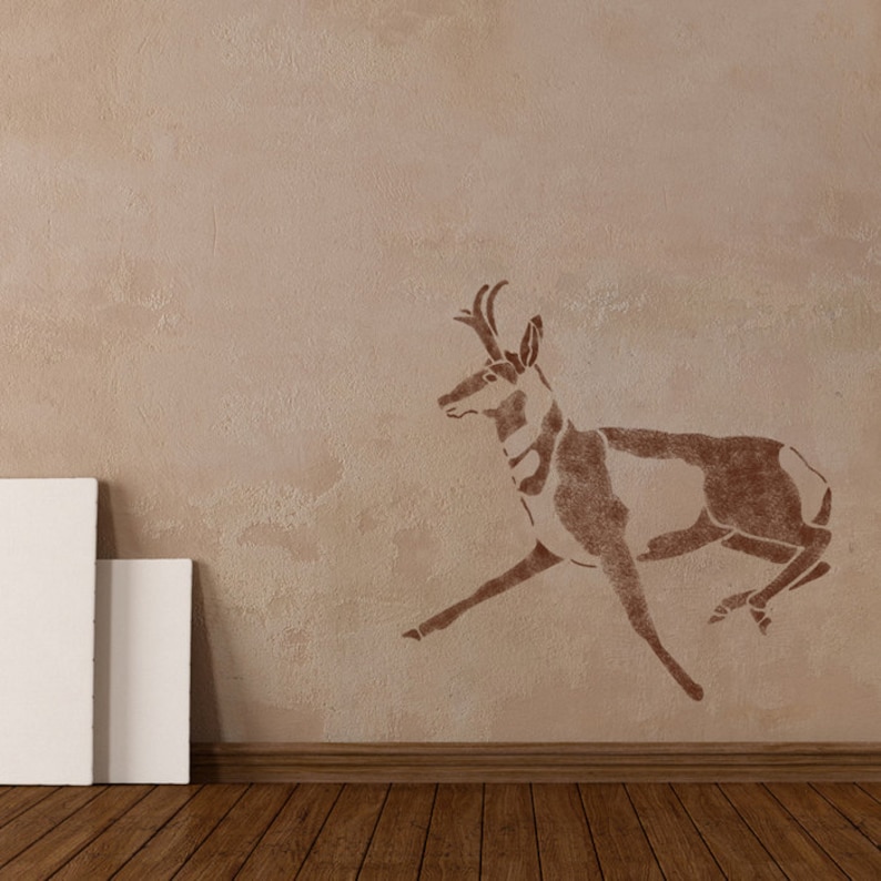 Wall Stencils Deer Stencil Large Template for DIY Decor Wall Graffiti ...