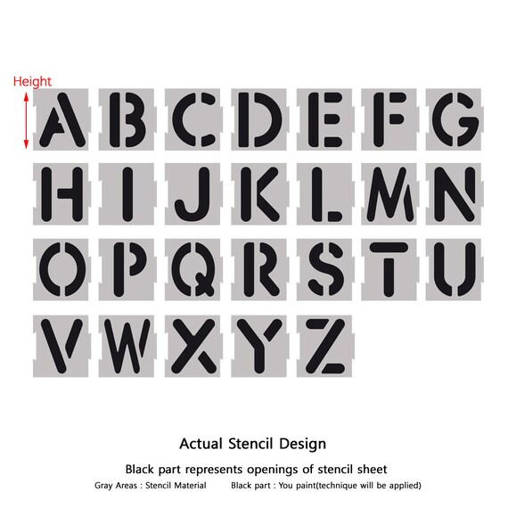 26 Piece Animal Alphabet Painting Stencils Reusable 6x6 Inch 26-Piece ...