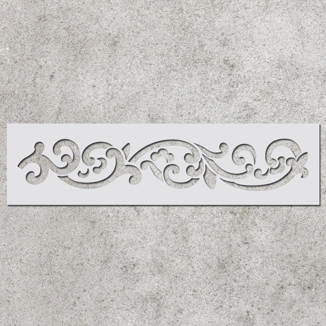 Wall Stencils Border Stencil Pattern Reusable Template for DIY Wall ...