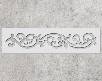 Leaf Scroll Border Stencil DIY Stencil Wall Stencil - Etsy