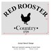 Red Rooster Stencil Template for Airbrush Stencils DIY Home Decor ...