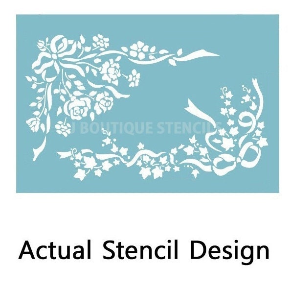 Large Wall Stencils Flower Land Reusable Stencils Better Than Decals ...