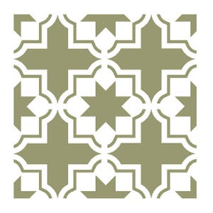 Wall Moroccan Tile Stencil T0059 for DIY Wall Decor Furniture Floor ...