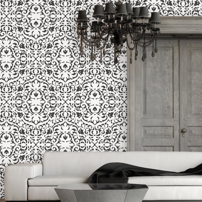 Wall Stencils Geometric Pattern Allover Stencil Monique for Just Like ...