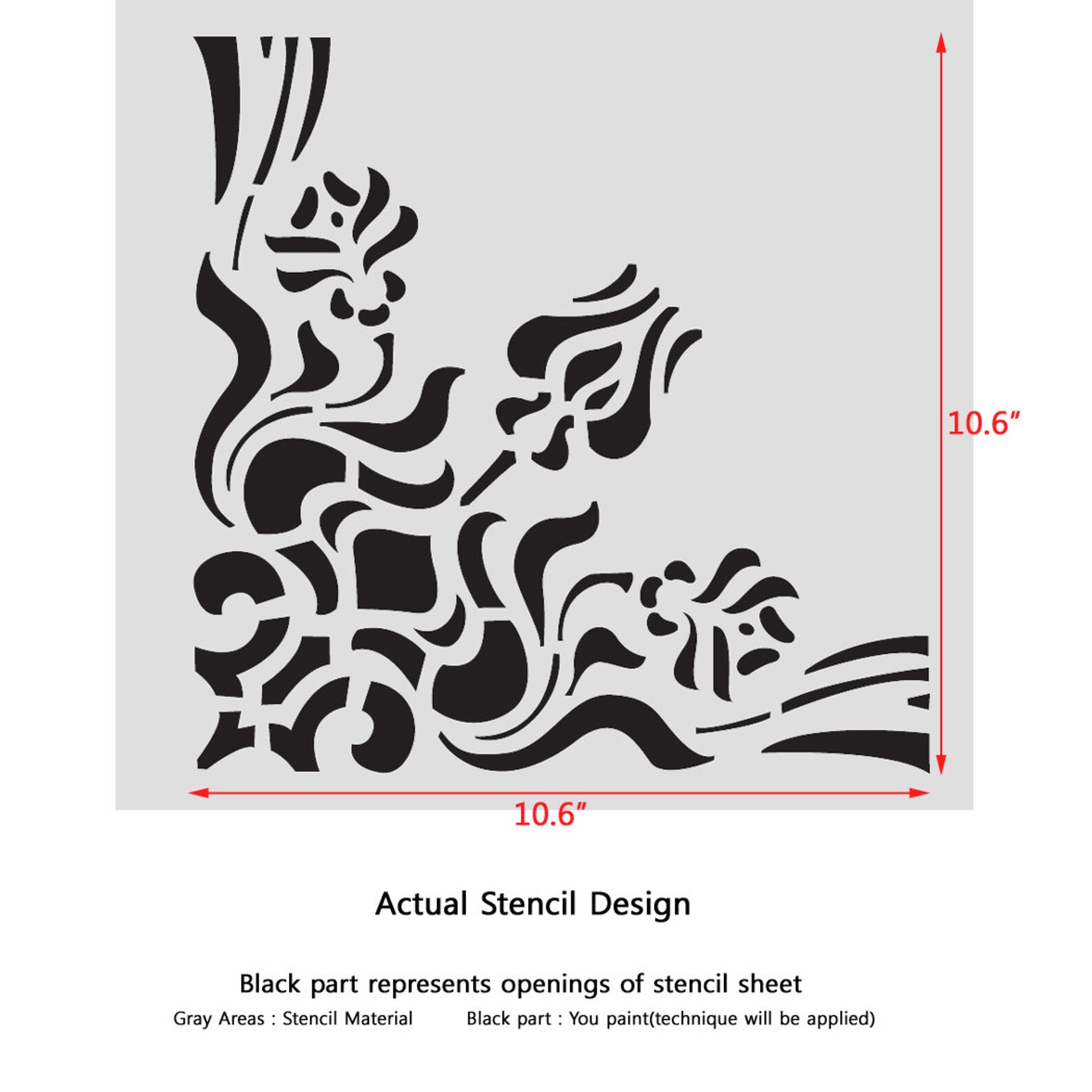 Corner Stencil Reusable Template 049 for Wall DIY Decor - Etsy