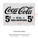 5 Cent Coca Cola Stencils Reusable Stencil for Wall Art Craft DIY Decor ...