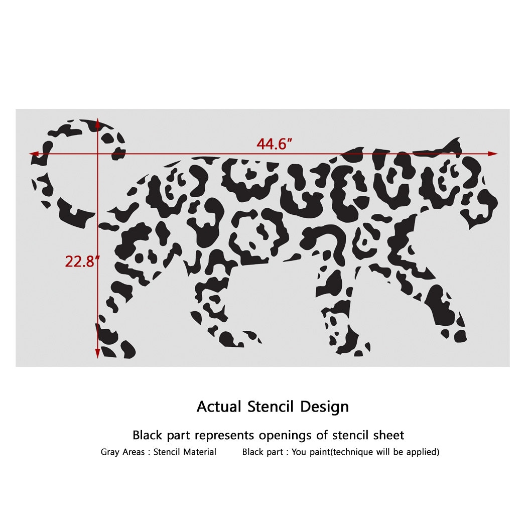 Wall Stencils Abstract Leopard Template Easy DIY Wall Decor - Etsy Canada