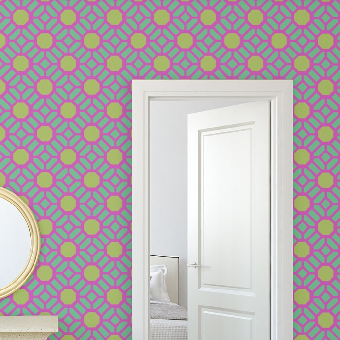 Geometric Modern Wall Stencil Jeremy Allover Pattern Stencil for a DIY ...