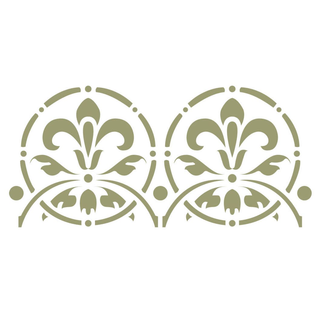 Wall Stencils Border Stencil Pattern 088 Reusable Template for DIY Wall ...