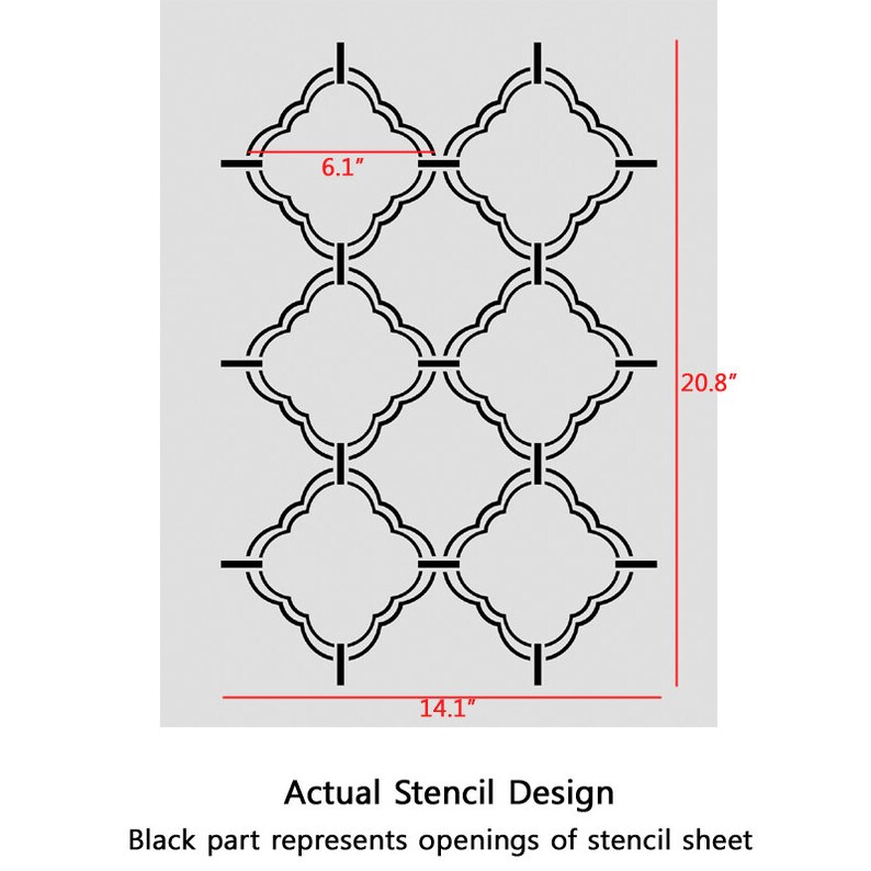 Moroccan Grating Trellis Pattern Stencils for Wall Room Decor - Etsy