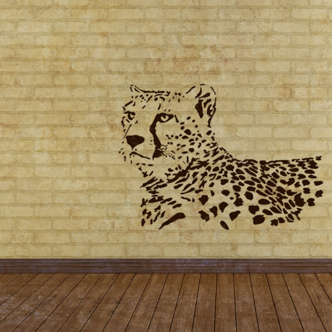 Wall Stencils Leopard Stencil Large Template for Wall Graffiti Canvas ...