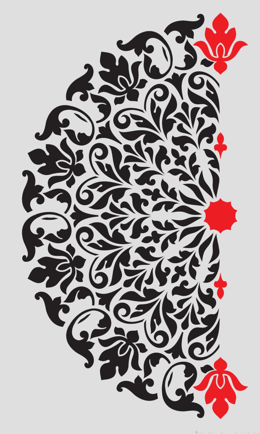 Mandala Stencil Tribal Pattern Surat for DIY Wall Decor Modern Home ...