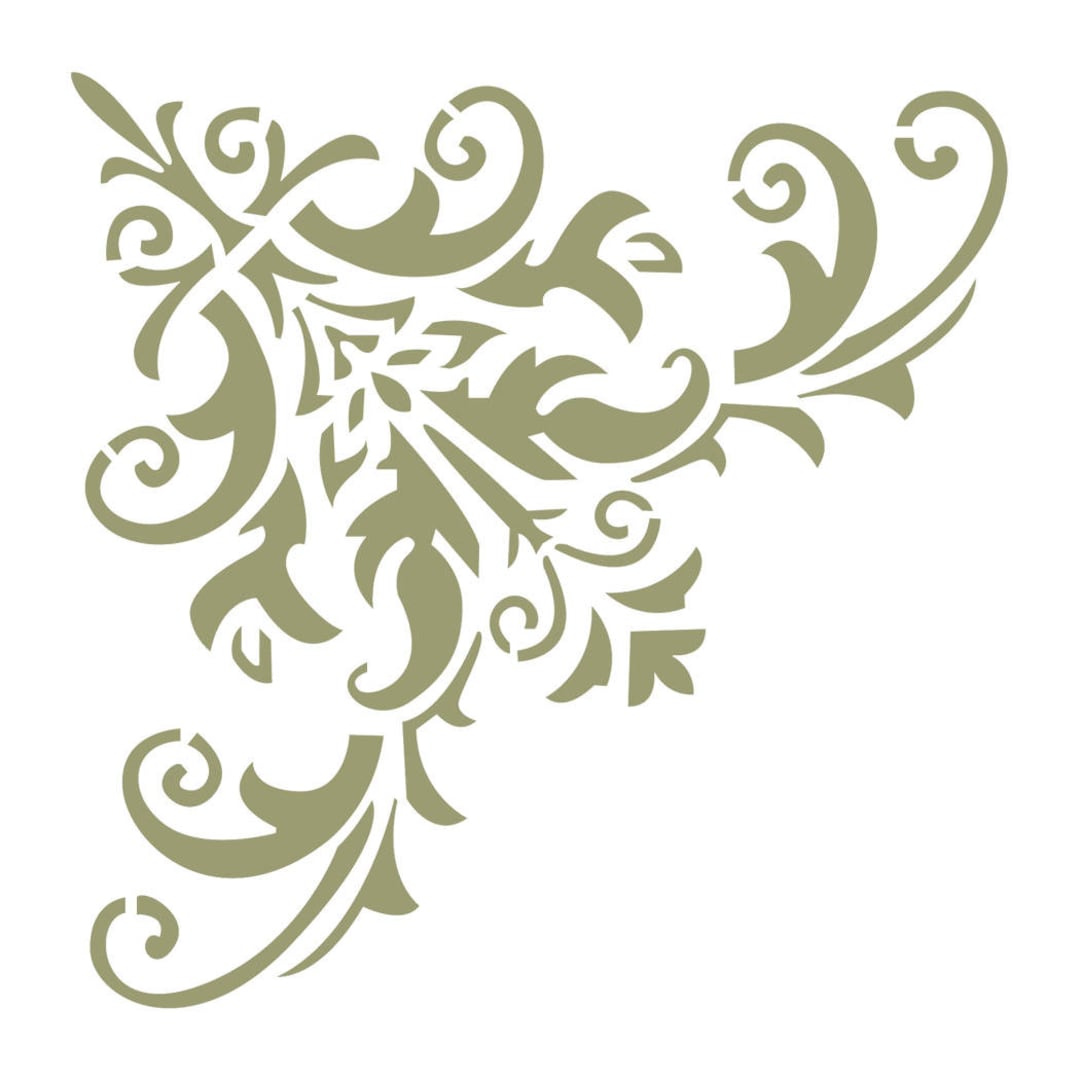 Corner Stencil Reusable Template 071 for Wall DIY Decor - Etsy