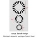 Wall Stencils Circle Shape Firecracker Stencil for Modern Wall Painting ...