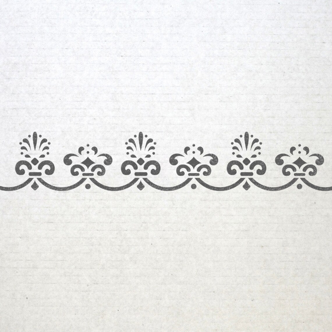 Wall Baroque Border Stencils 003 Pattern Reusable Template for - Etsy