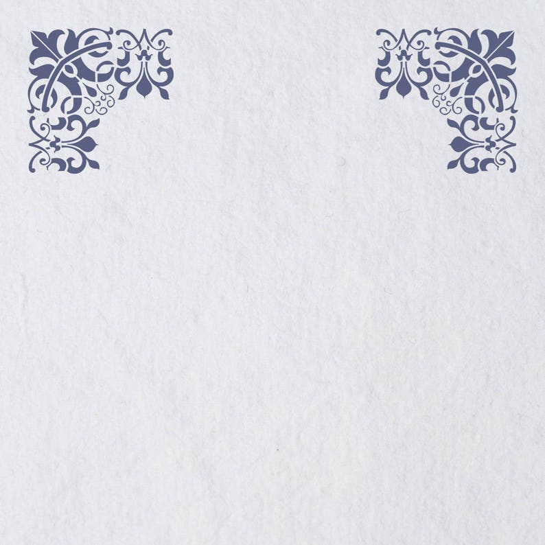 Corner Stencil Reusable Template 075 for Wall DIY Decor | Etsy