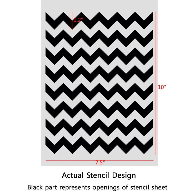 Chevron Stencils Template for Crafting Canvas DIY Decor Wall Art ...