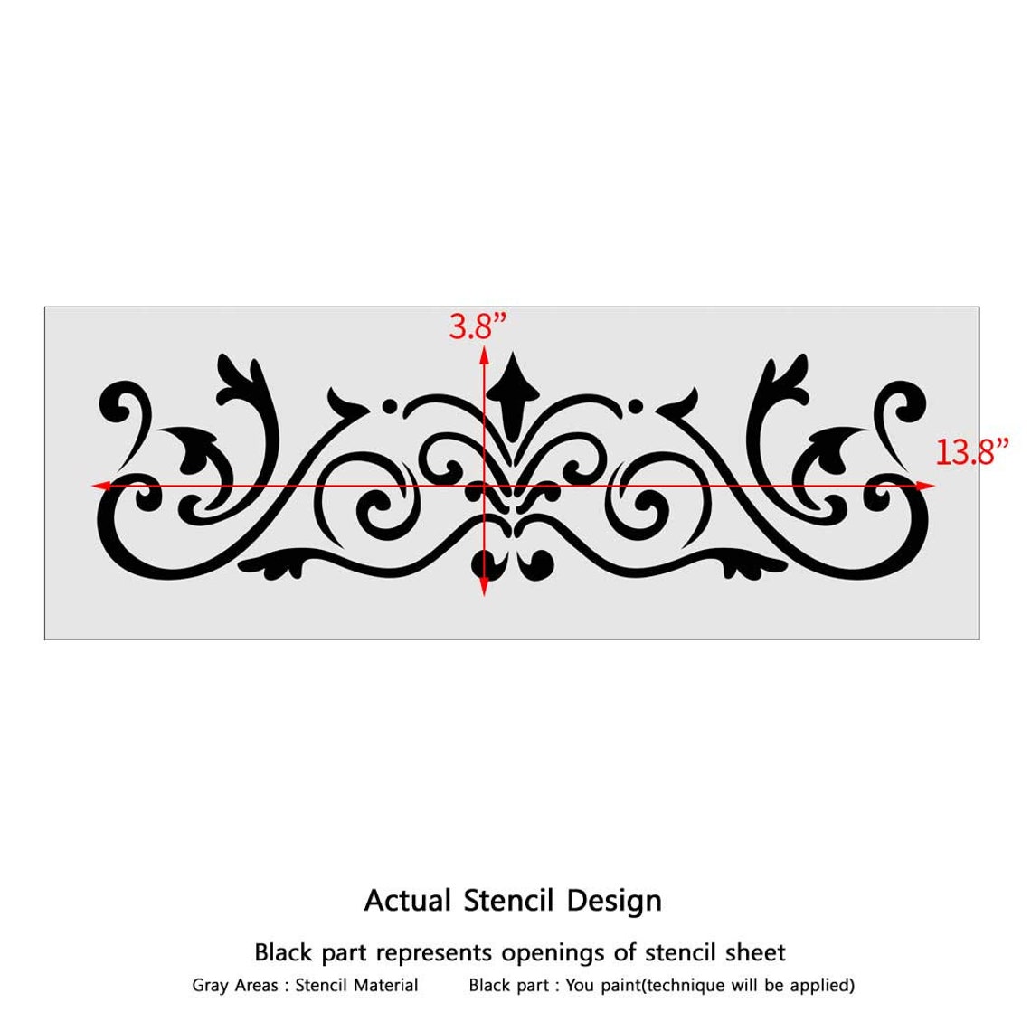 Wall Stencils Border Stencil Pattern Reusable Template for DIY - Etsy