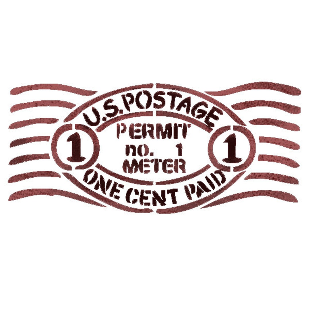 STENCILS TEMPLATE U.s.stamp - Small Size - Reusable Airbrush Craft ...