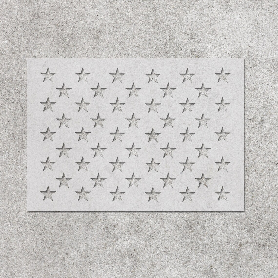 American Flag 50 Stars Reusable Stencil Template - Etsy