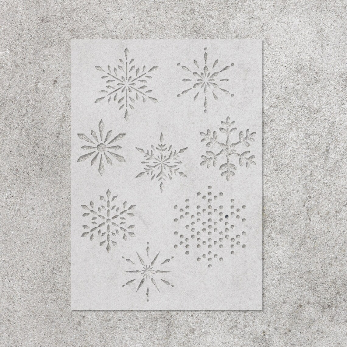 Snowflake Stencil Great for Crafts and Windows | Etsy