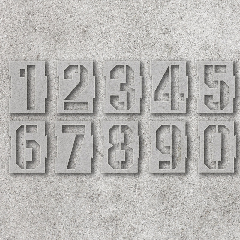 Number Stencils - Etsy New Zealand