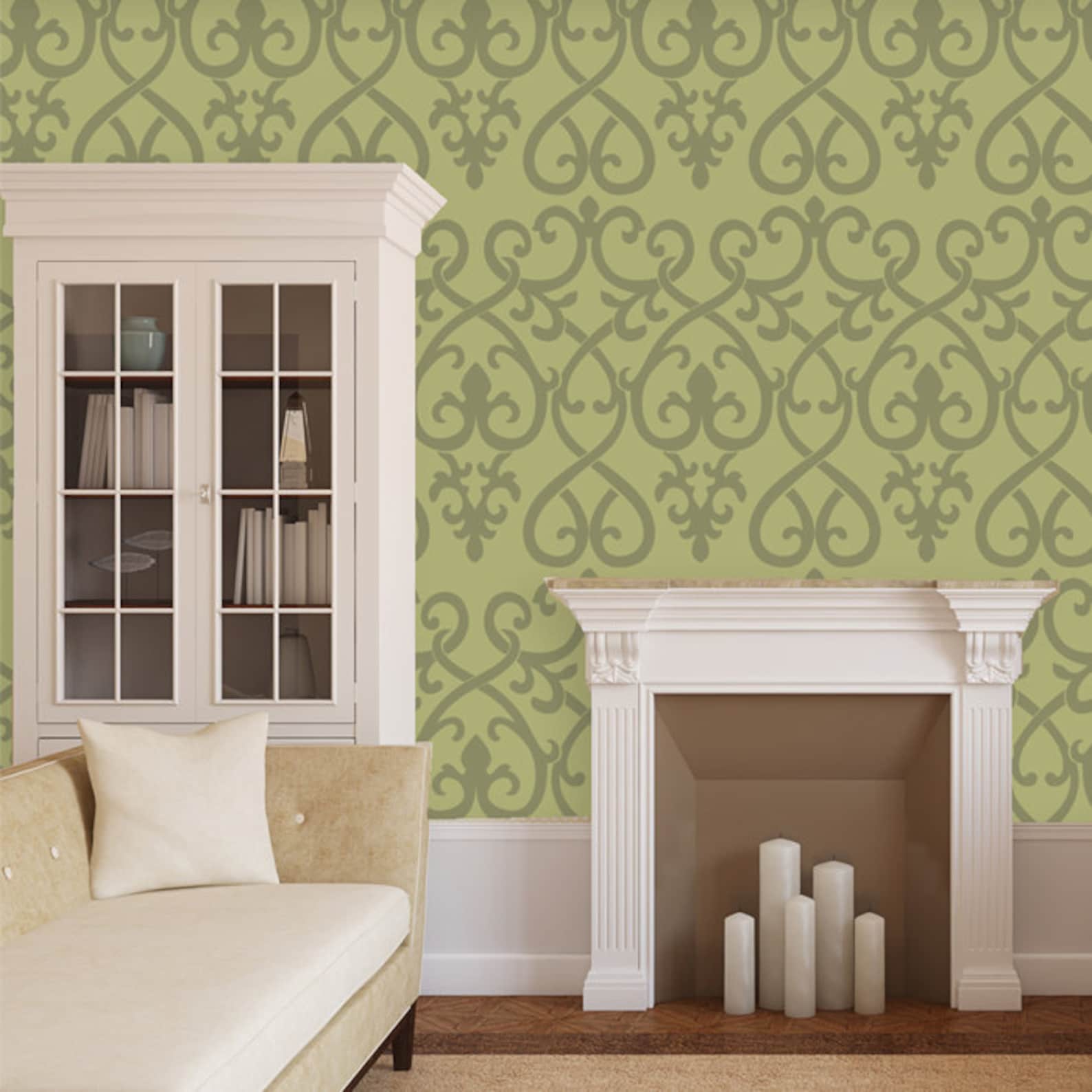 Classic Decorative Wall Stencil Pattern for Wall Room Decor Home ...