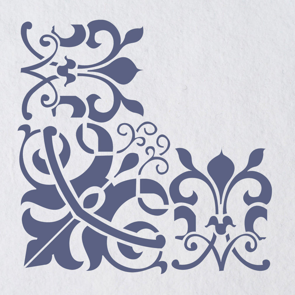 Corner Stencil Reusable Template 075 for Wall DIY decor | Etsy