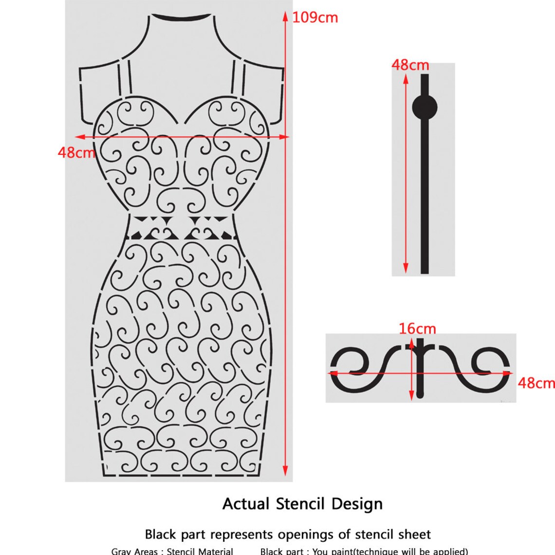 Wire Female Mannequin Stencil for Wall Art DIY Decor Better Than Wall ...