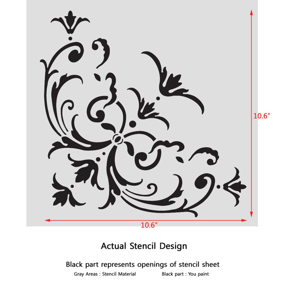Corner Stencil Reusable Template 031 for Wall DIY Decor - Etsy