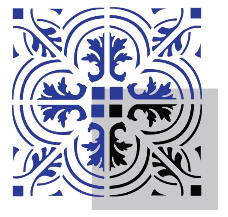 Wall Moroccan Reusable Tile Stencil T0065 for DIY Wall Decor - Etsy