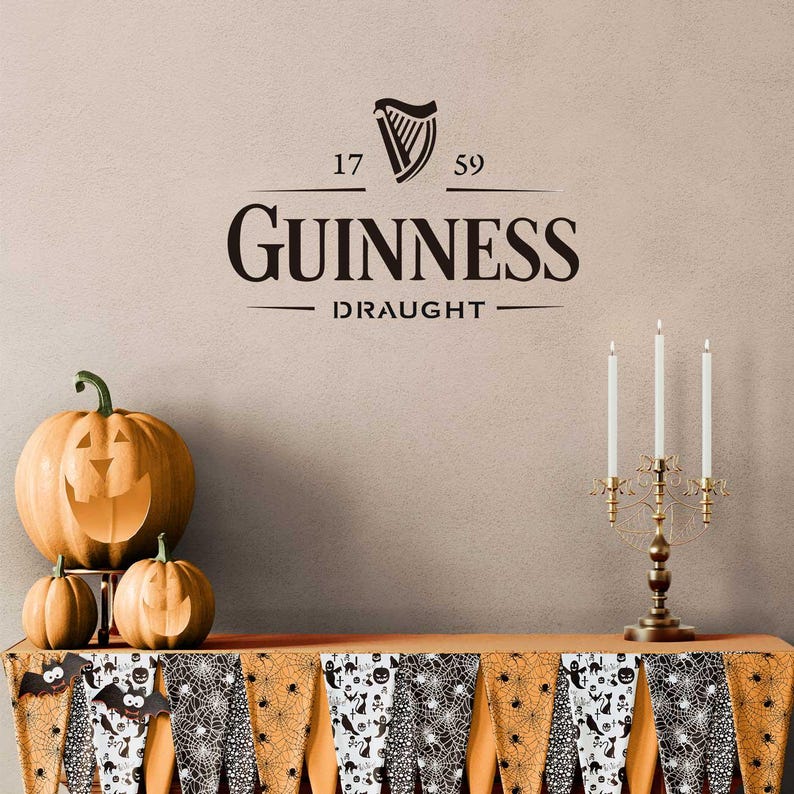 Guinness Stencil for DIY Art & Crafts Reusable Stencil Sheet for St ...