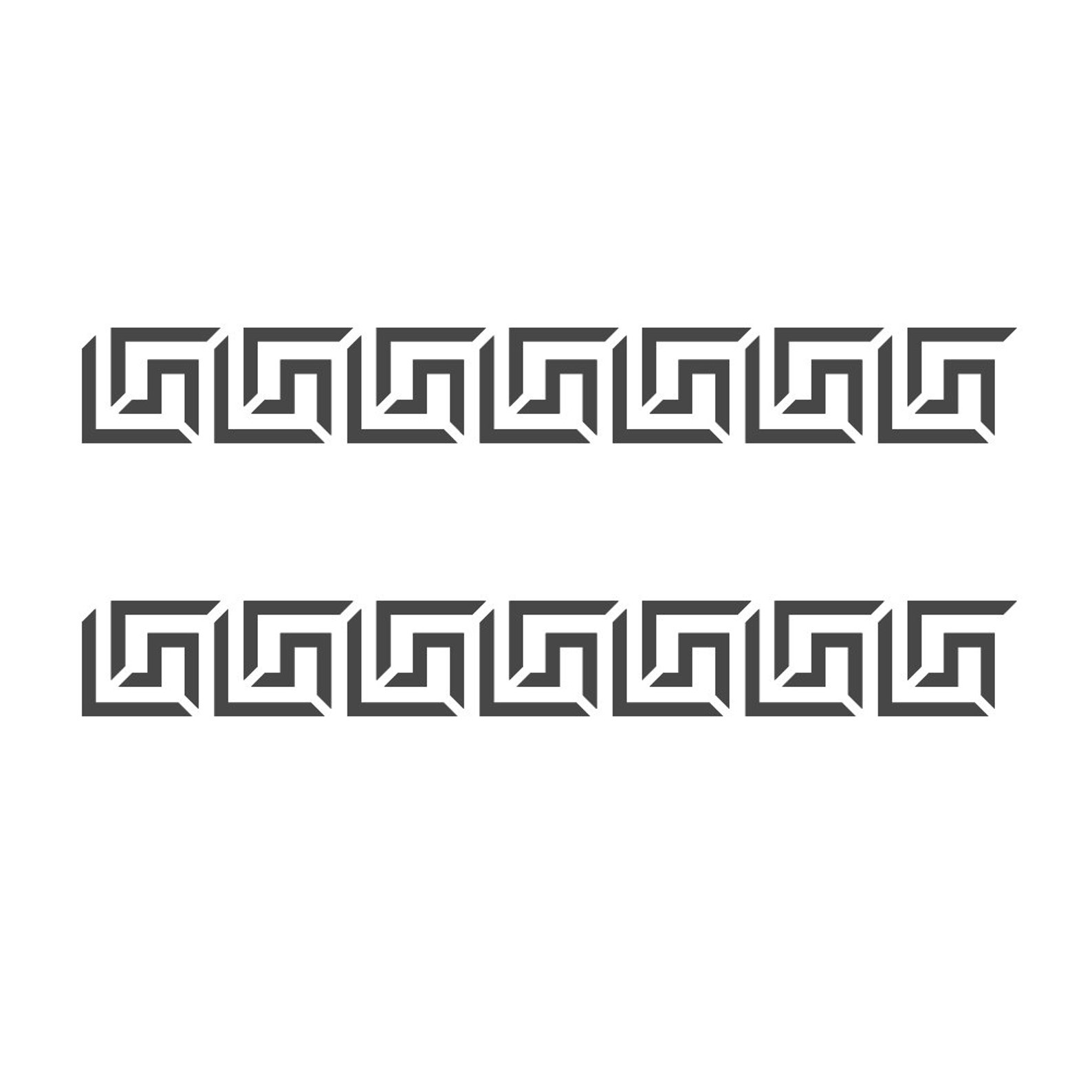 Greek Key Side Border Stencil Reusable Template for Crafting Wall DIY ...