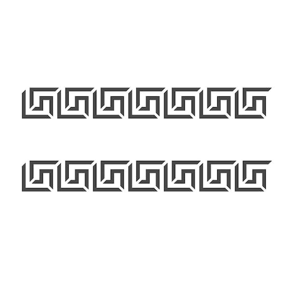 Greek Key Side Border Stencil Reusable Template for Crafting - Etsy