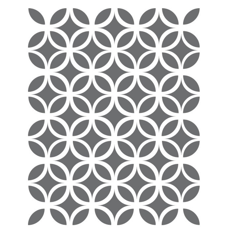 Circle Lattice Stencils Template for Crafting Canvas DIY Decor Wall ...