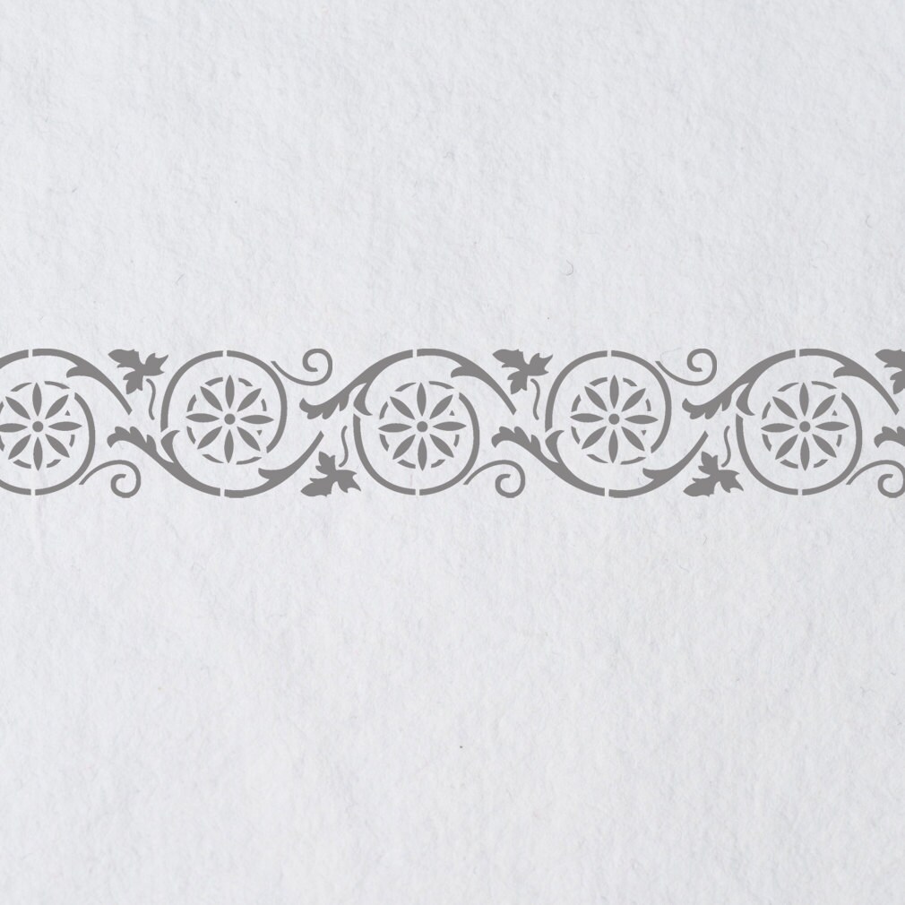 Wall Border Stencils Pattern 025 Reusable Template for DIY - Etsy