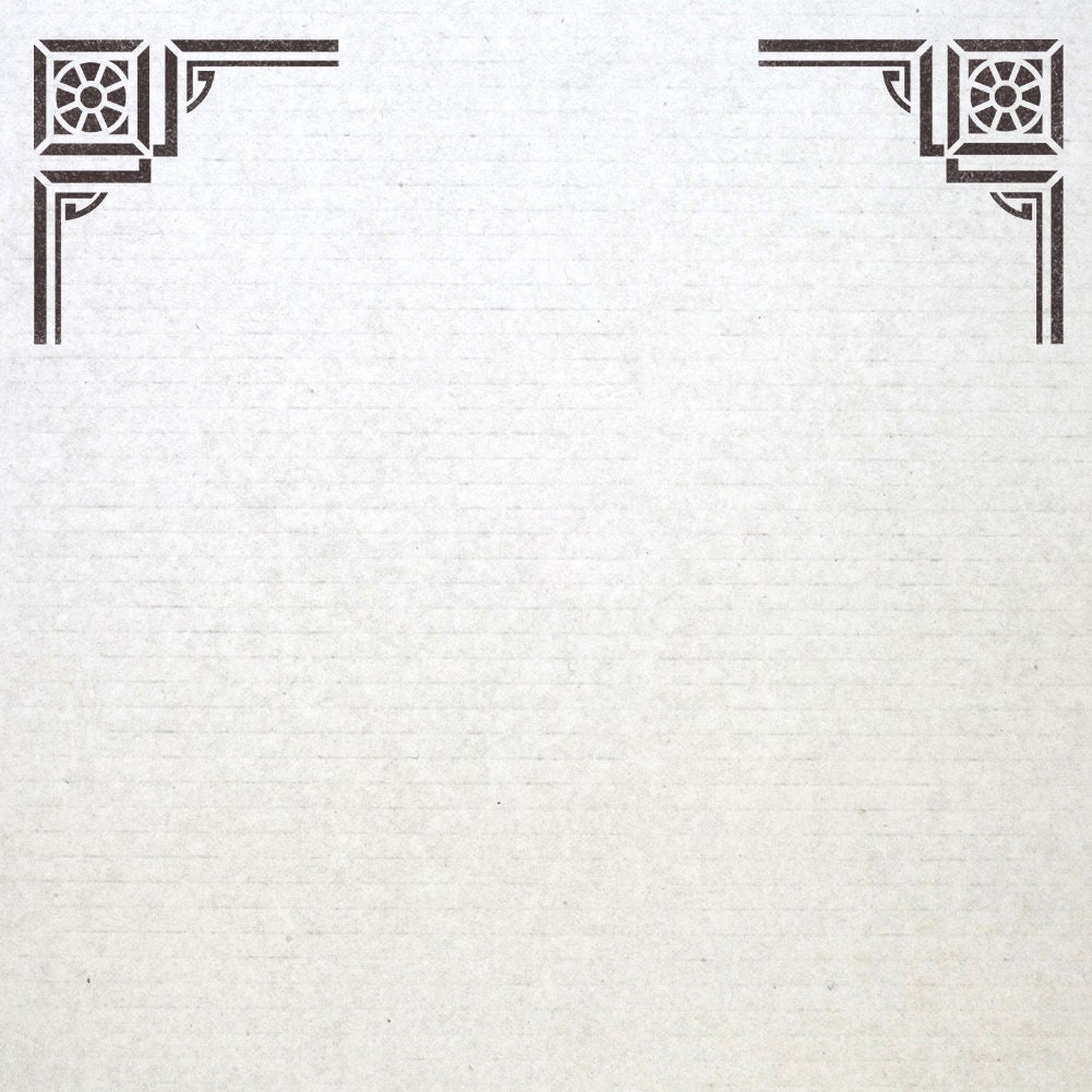 Corner Stencil Reusable Template 022 for Wall DIY Decor - Etsy