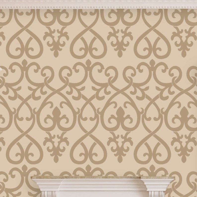 Classic Decorative Wall Stencil Pattern for Wall Room Decor Home ...