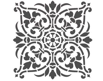 Large Wall Stencils Damask Stencil DIY Reusable Pattern Decor | Etsy