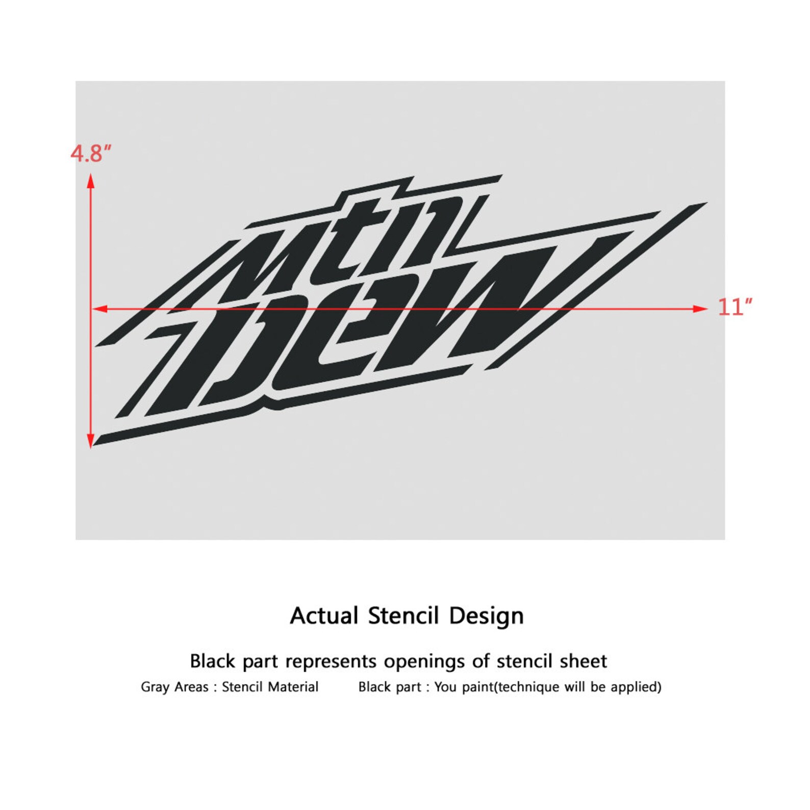 Mountain Dew Stencils Reusable Stencil for Wall Art Craft DIY | Etsy